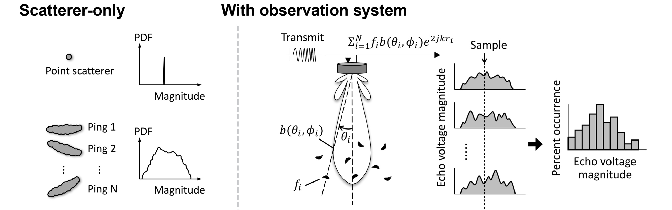Echo statistics associated with discrete scatterers: A tutorial on physics-based methods ...